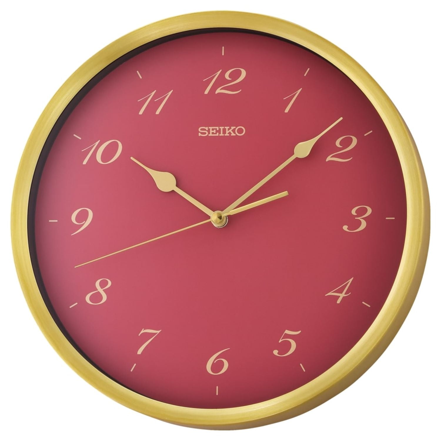 Seiko Glamourous Saito Round Wall Clock, Quartz, Analog, QXA784ALH ...