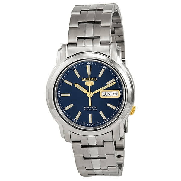 Seiko Men's Blue Dial Stainless Steel Watch SNKL79 - Walmart.com