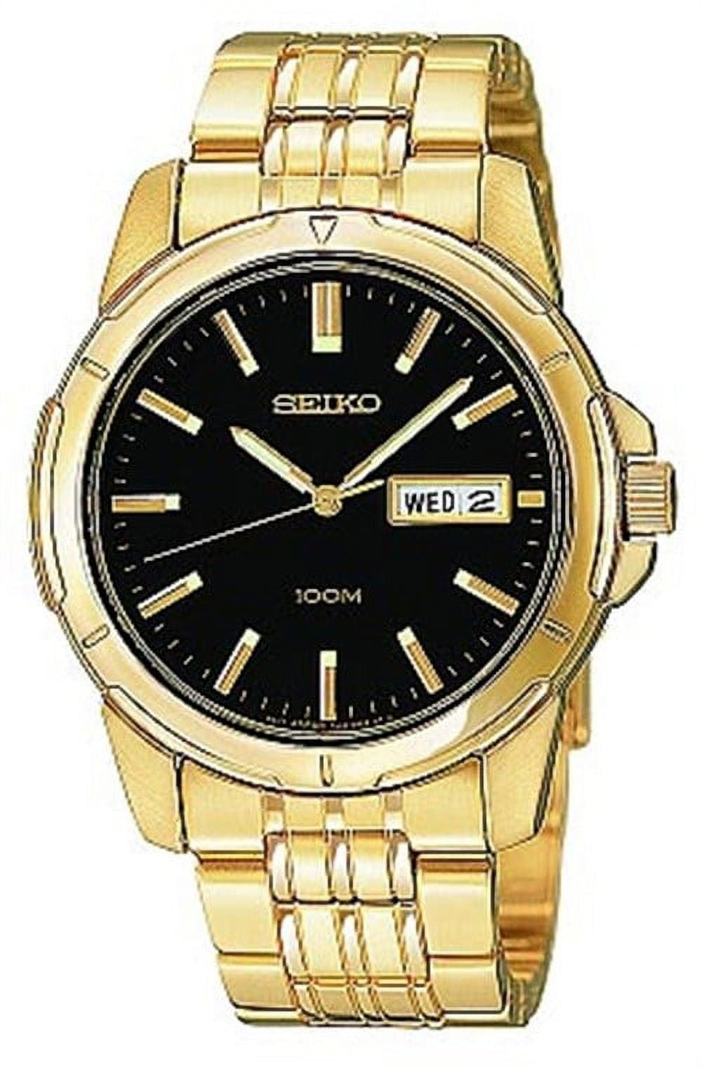 Seiko Men's Day Date Quartz Watch SGG788 - Walmart.com