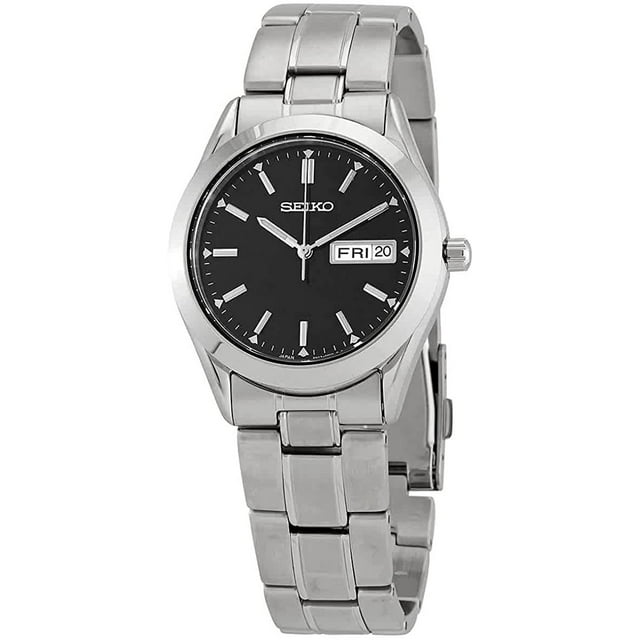 Seiko Men's Japanese Quartz Dress Watch with Stainless Steel Strap ...