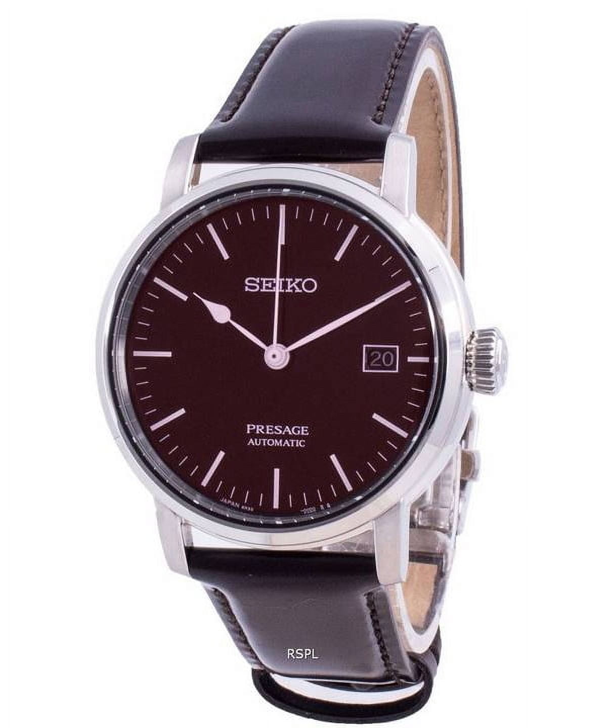 Seiko Presage Automatic Brown Dial Stainless Steel Men's Watch SPB115J1 ...