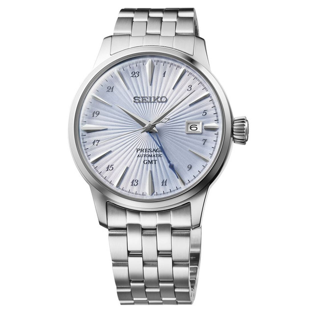 Seiko Presage Men's Automatic Light Blue Dial Stainless Steel Watch ...