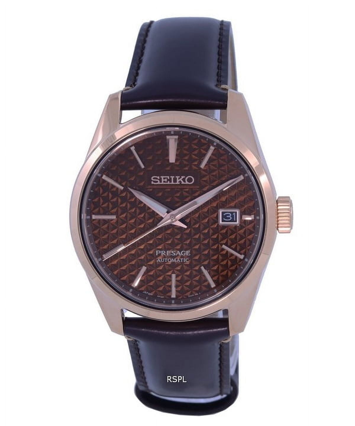 Seiko Presage Sharp Edge Brown Dial Automatic SPB170 SPB170J1 SPB170J ...