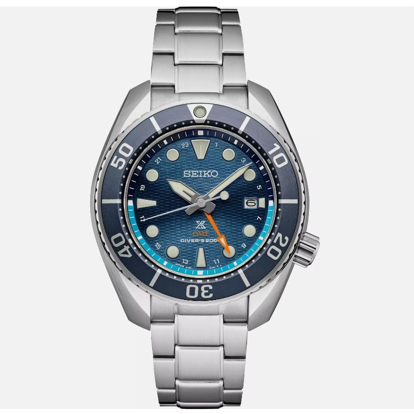 Seiko SFK001 Prospex Solar Sumo GMT Blue Dial Mens Watch - Walmart.com
