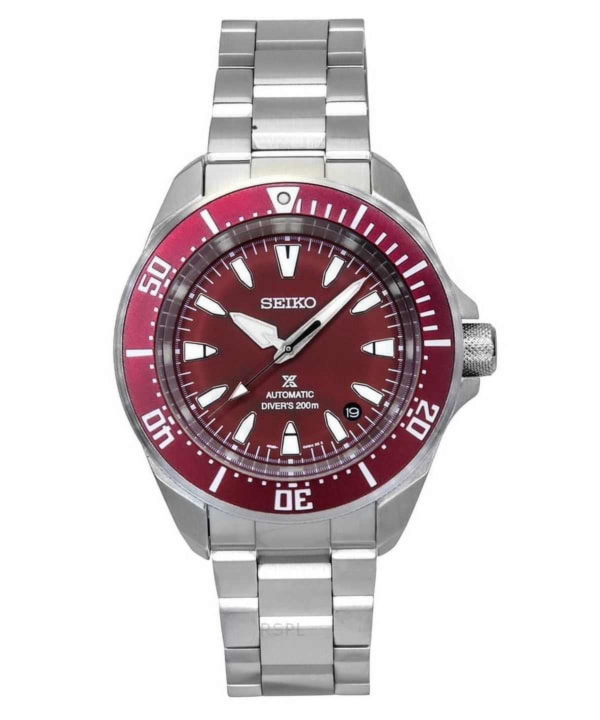 Seiko Prospex Sea Samurai Shog-urai Stainless Steel Red Dial Automatic ...