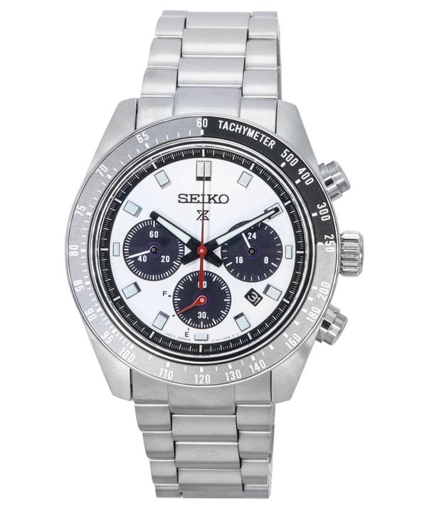 Seiko Prospex Speedtimer Go Large Chronograph Silver Dial Solar ...