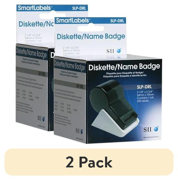(2 pack) Seiko SLP-DRL Direct Thermal Diskette Labels for Smart Label ...