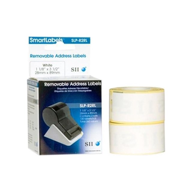 Seiko Removable Adhesive Address Labels, 1-1/8 x 3-1/2, White, 260/Box ...