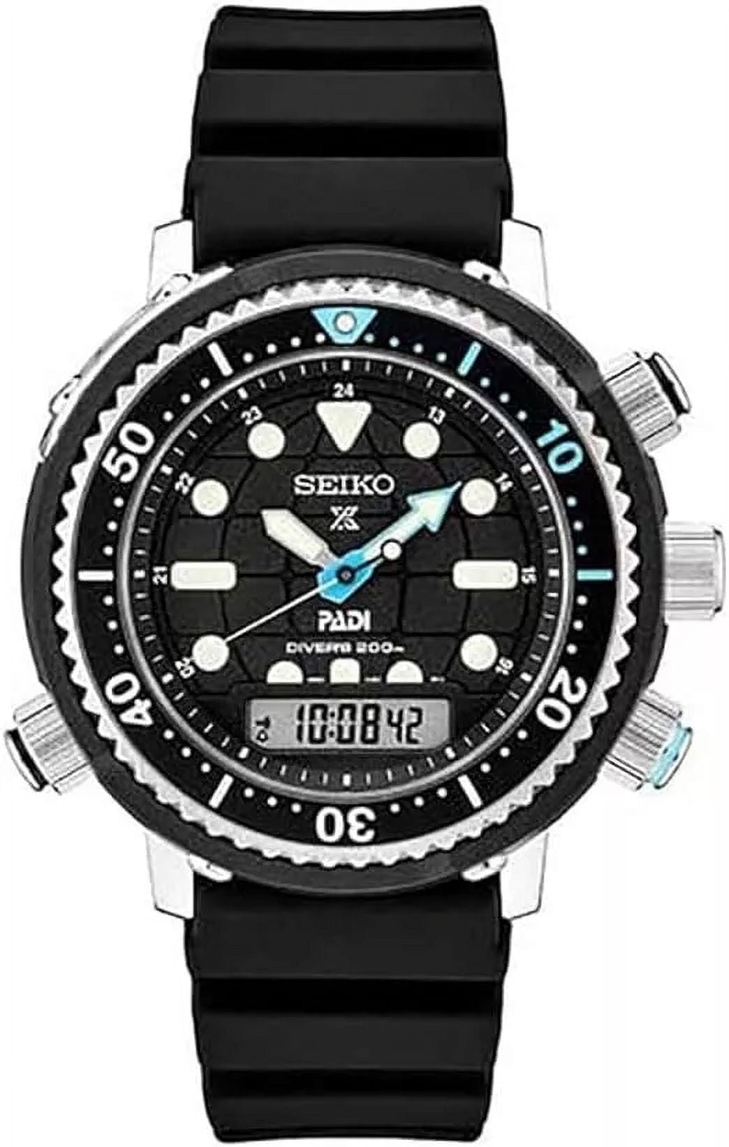 Seiko SNJ035 Mens Prospex Sea Solar Quartz Watch - Black Stainless ...