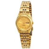 Seiko Series 5 Automatic Gold Dial Ladies Watch SYMA38 - Walmart.com