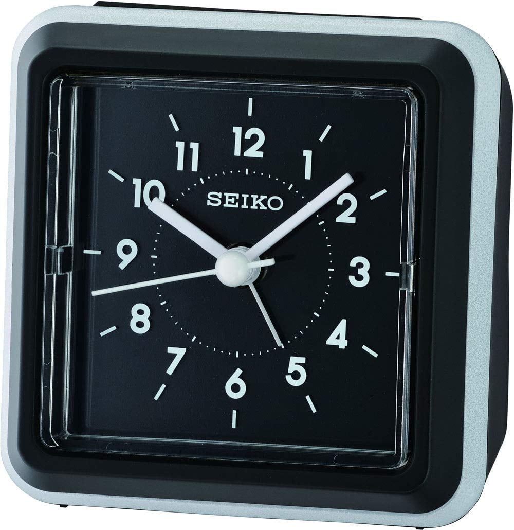 Seiko Standard Plastic Alarm Clock, Black, std, Alarm Clock. - Walmart.com