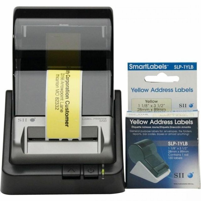 SeikoSLP-1YLB Yellow Address Labels - Designed perfectly for Address ...