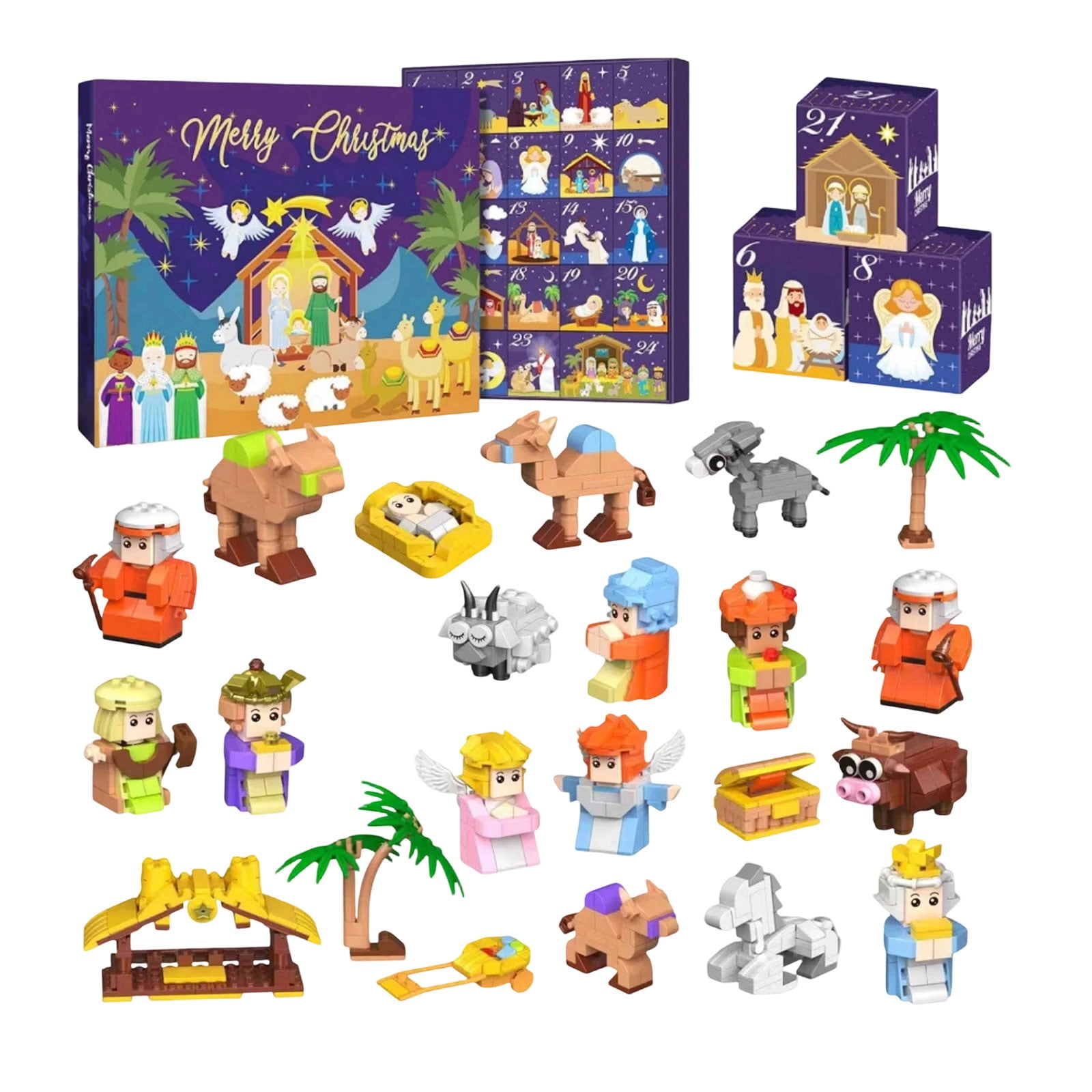 Seilly 2025 Nativity Advent Calendar, Christian Christmas 24 Days ...
