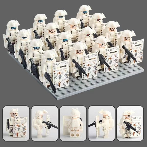 QPAZ Military Building Blocks Soldier Set - Desert Special Forces Ghost ...