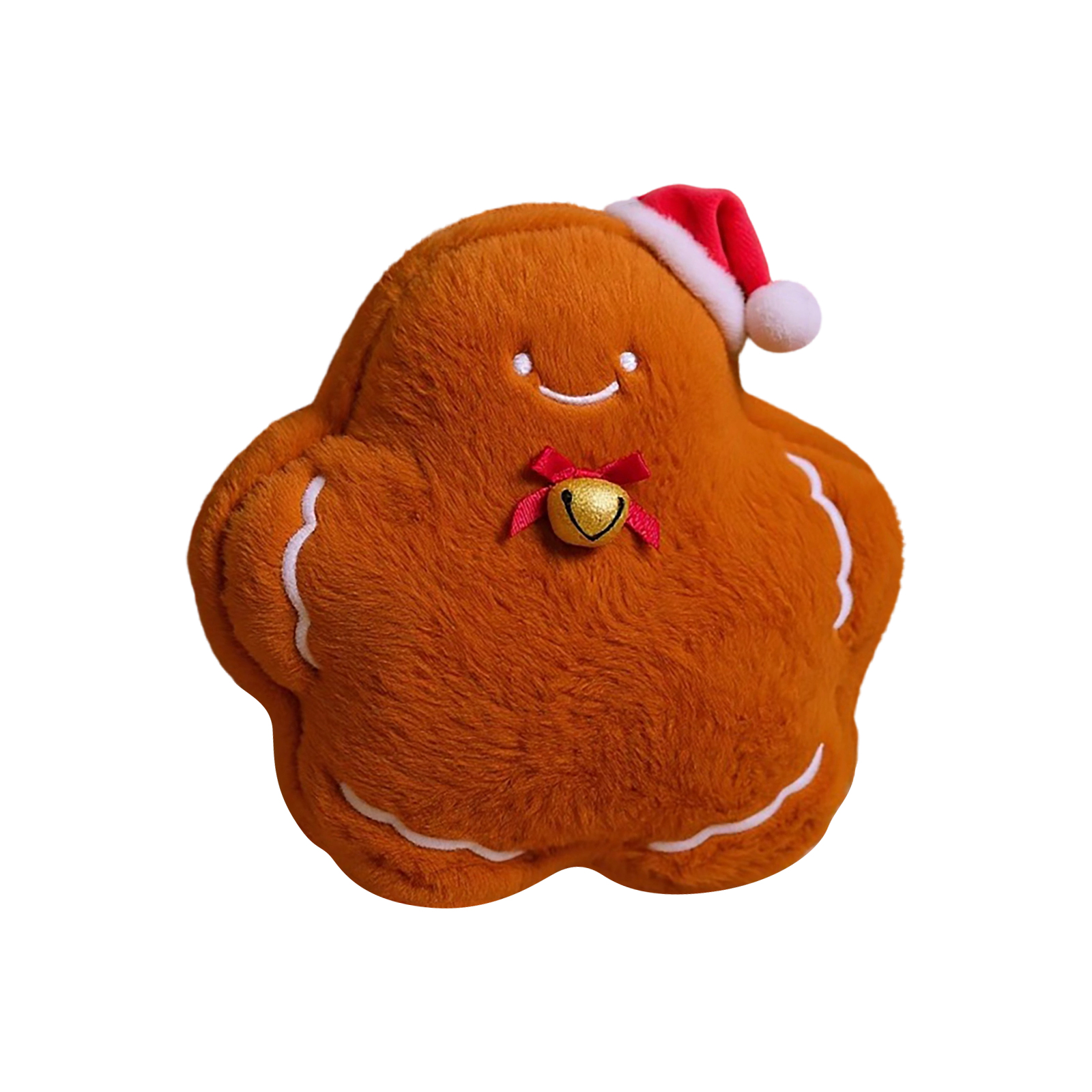Seilly Christmas Gingerbread Man Plush 8 inches, Soft Brown Gingerbread ...