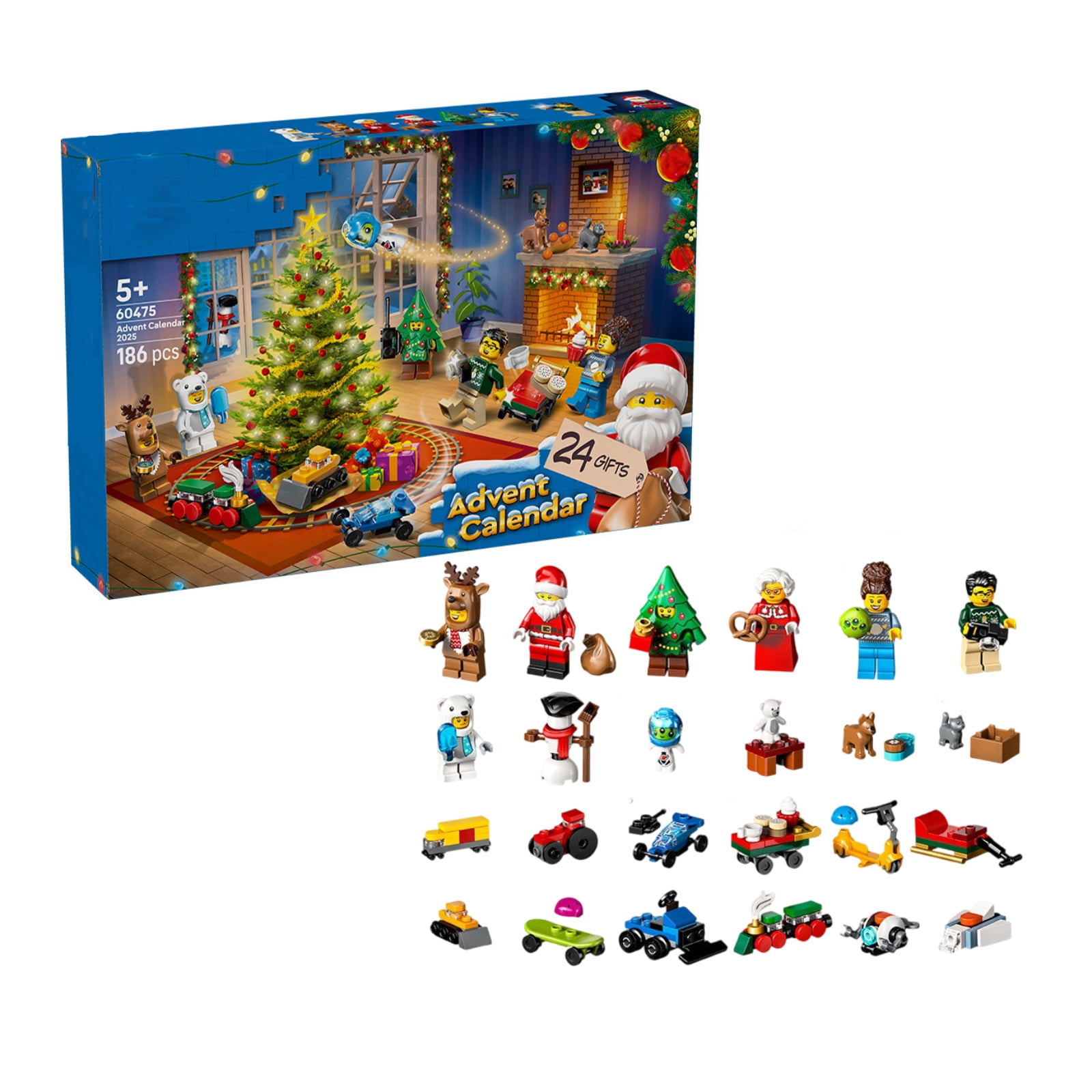 Seilly City Advent Calendar 2025 Building Block Toy, Holiday Countdown ...