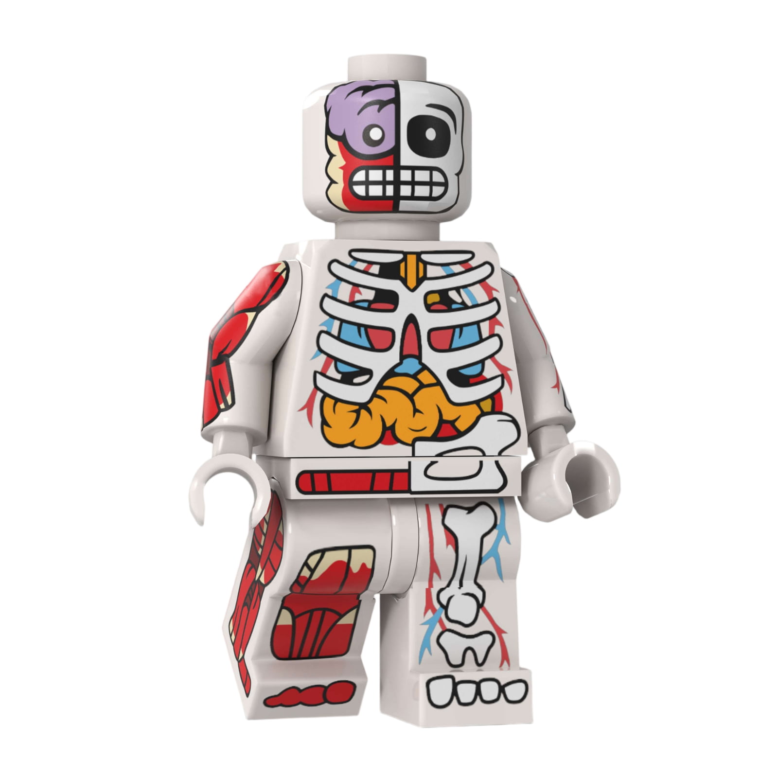 Seilly Halloween Scary Zombie Mini Building Block Figurine, Transparent ...