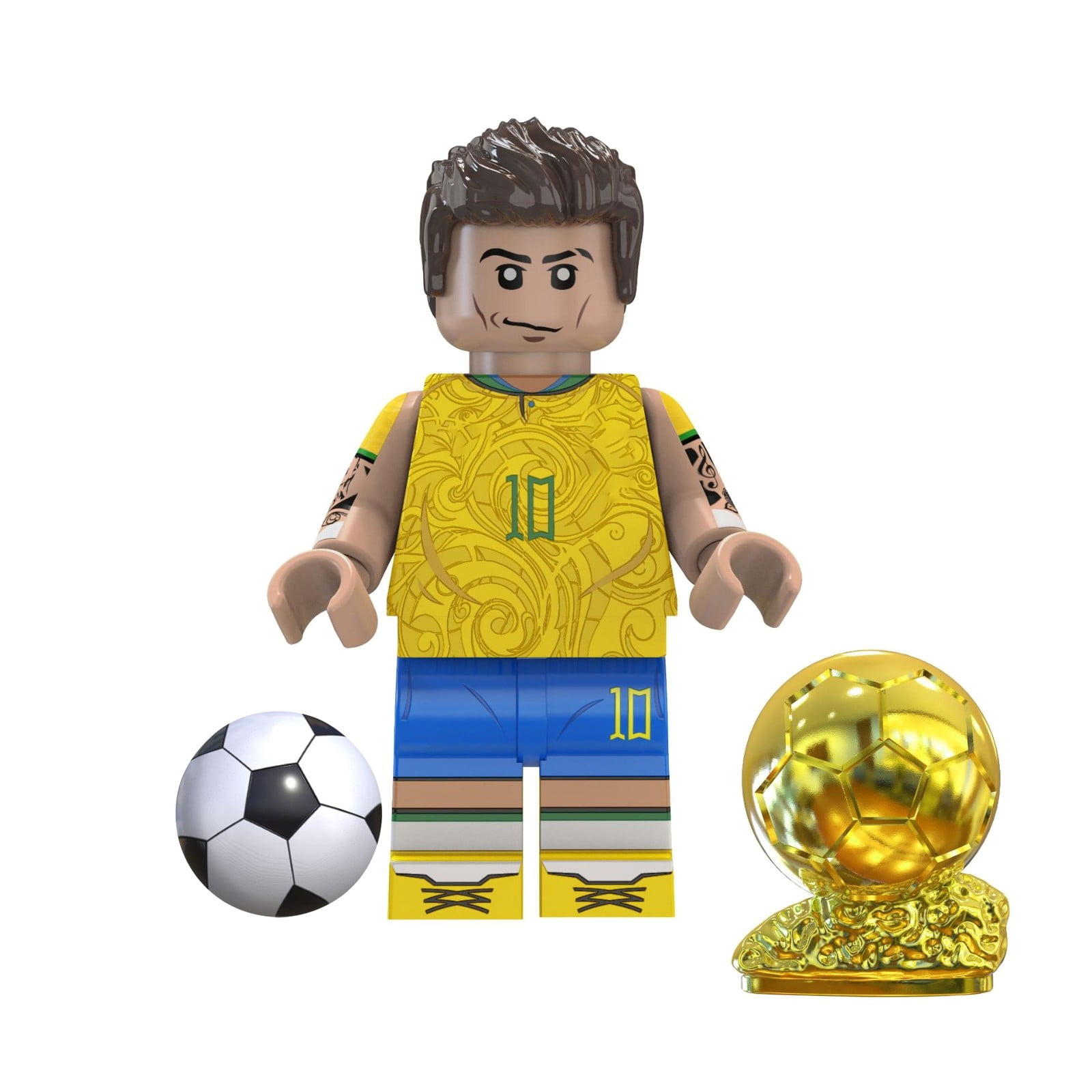 Seilly Soccer Minifigures Building Block Toys, Iconic Football Stars ...