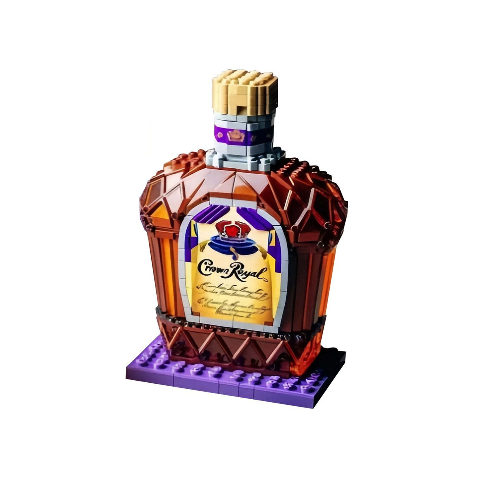 Seilly Whiskey Themed Building Blocks, DIY Vodka Rum Tequila Liqueur ...