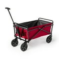 Seina Collapsible Steel Frame Utility Wagon Outdoor Garden Cart, Red ...