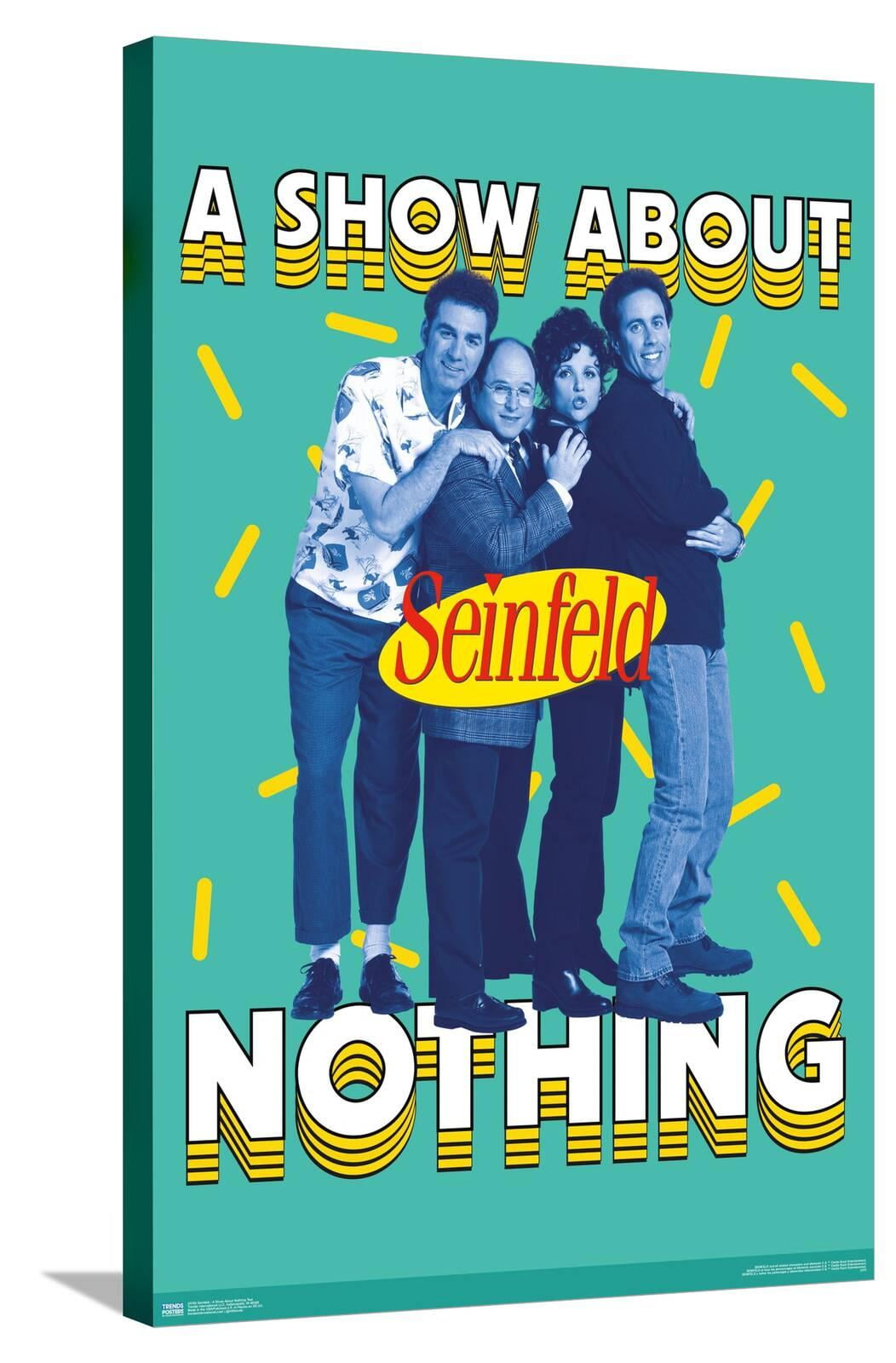 Seinfeld - A Show About Nothing Teal Canvas Wall Poster, 22.375" x 34 ...