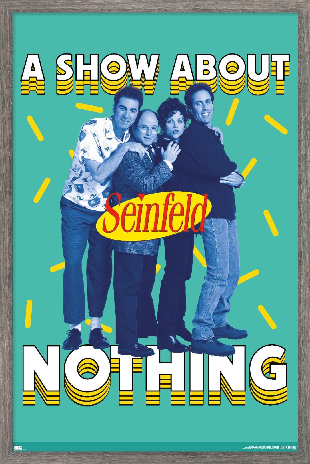 Seinfeld - A Show About Nothing Teal Wall Poster, 14.725" x 22.375 ...