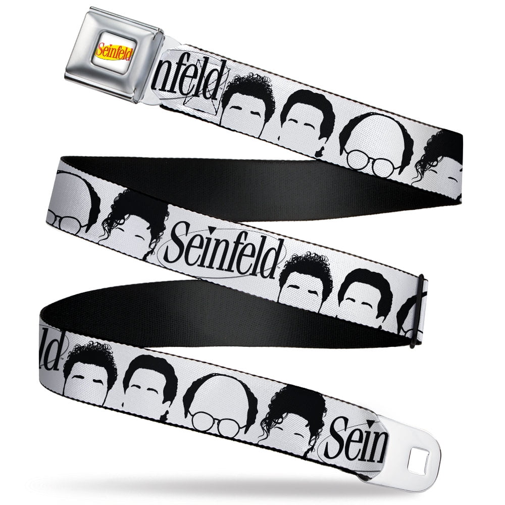 Seinfeld Belt, Seatbelt Buckle Belt, Seinfeld Cast Face Silhouettes ...