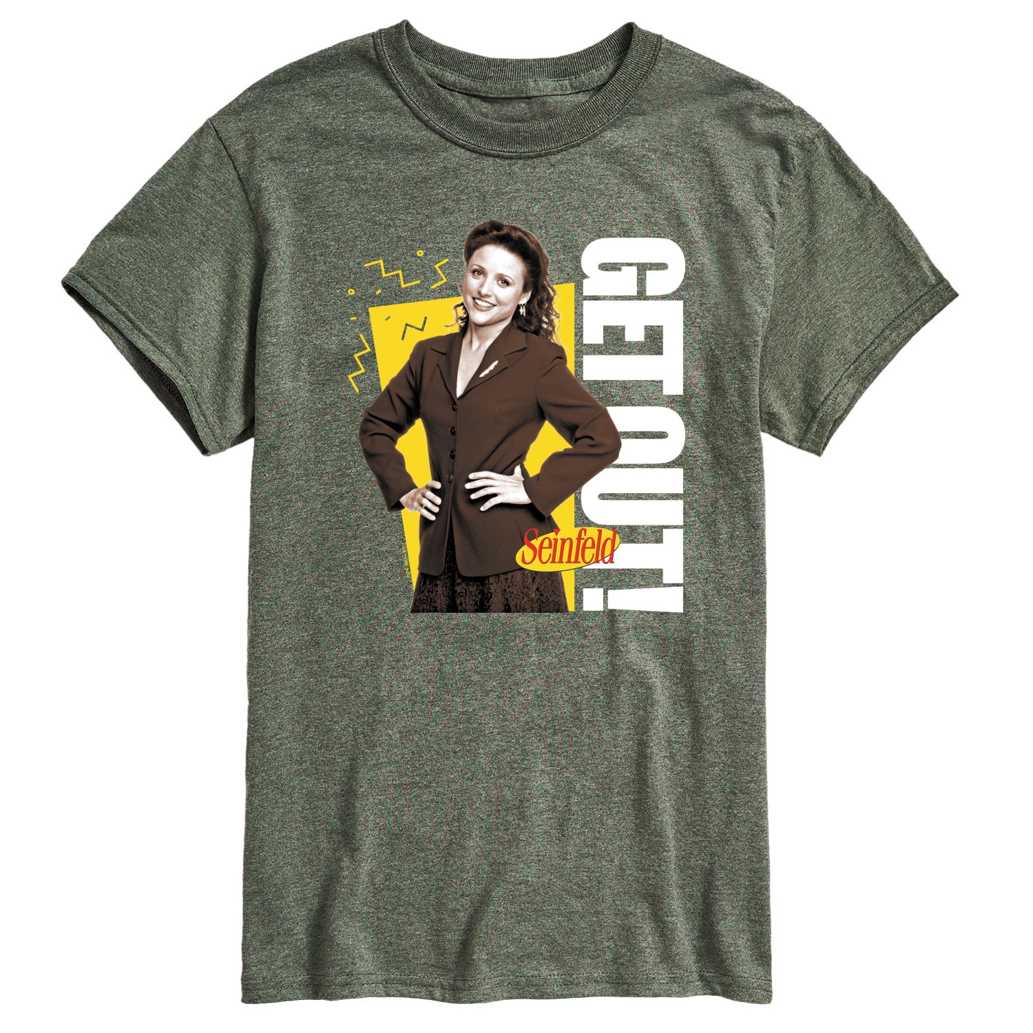 Seinfeld - Elaine Get Out - Men's Short Sleeve Graphic T-Shirt ...