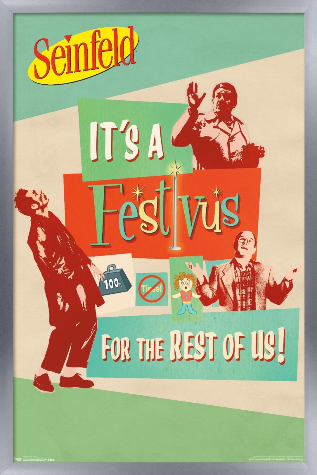 Seinfeld - Festivus Wall Poster, 22.375" x 34", Framed - Walmart.com