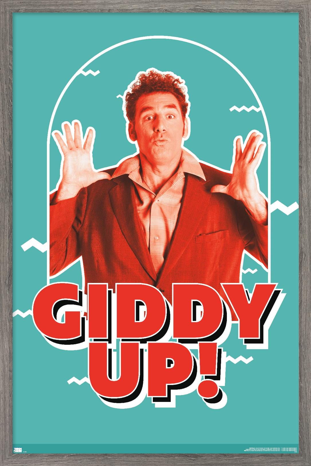 Seinfeld - Giddy Up! Wall Poster, 14.725" x 22.375" Framed - Walmart.com