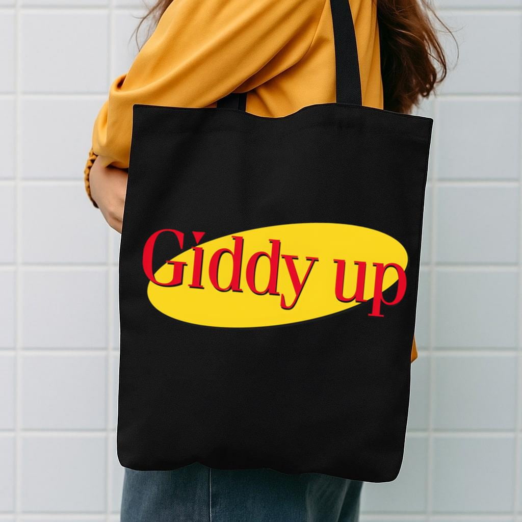 Seinfeld Kramer Giddy Up TV Show Men's Black Tote Bag S to -TH26724 ...