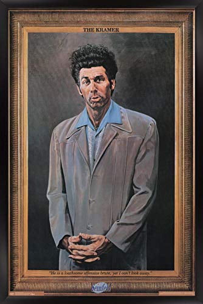 Seinfeld - Kramer Wall Poster, 14.725" x 22.375", Framed - Walmart.com