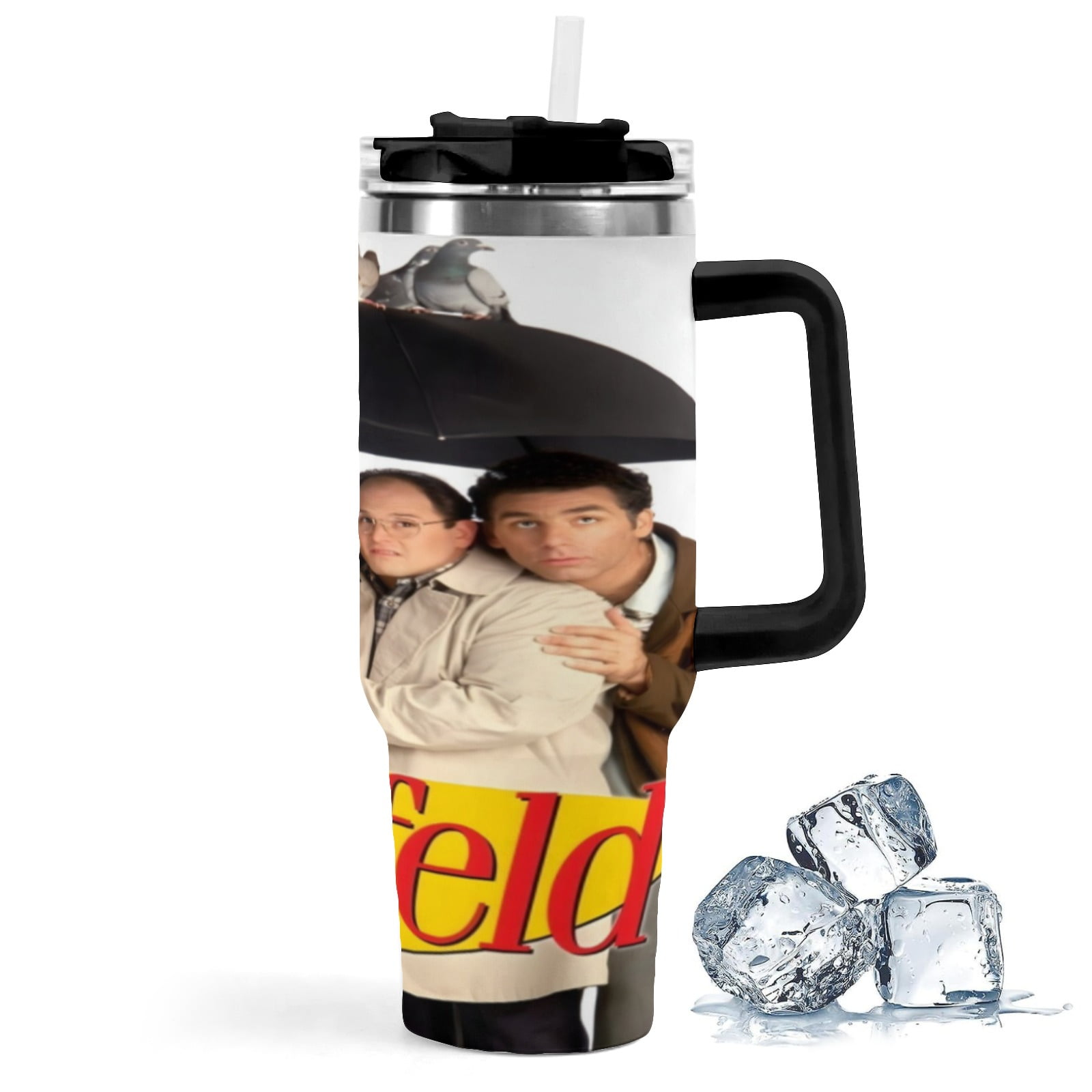 Seinfeld Large capacity car cup has an iconic print, is durable with ...