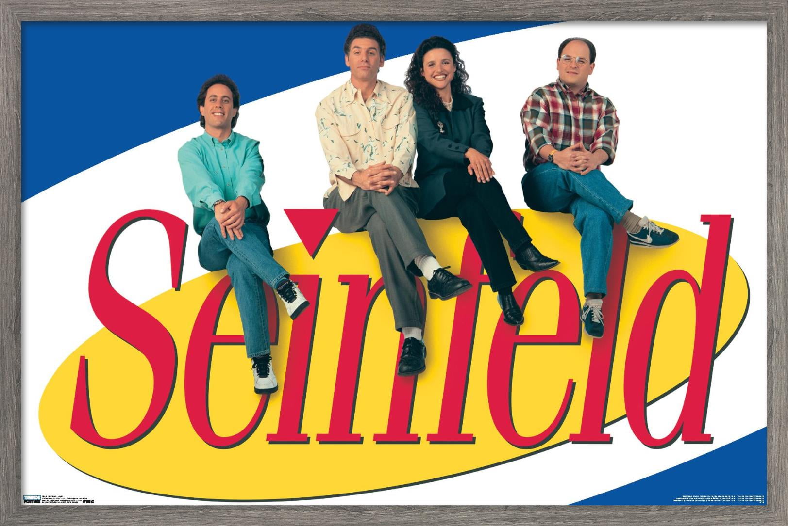 Seinfeld - Logo Wall Poster, 14.725" x 22.375", Framed - Walmart.com