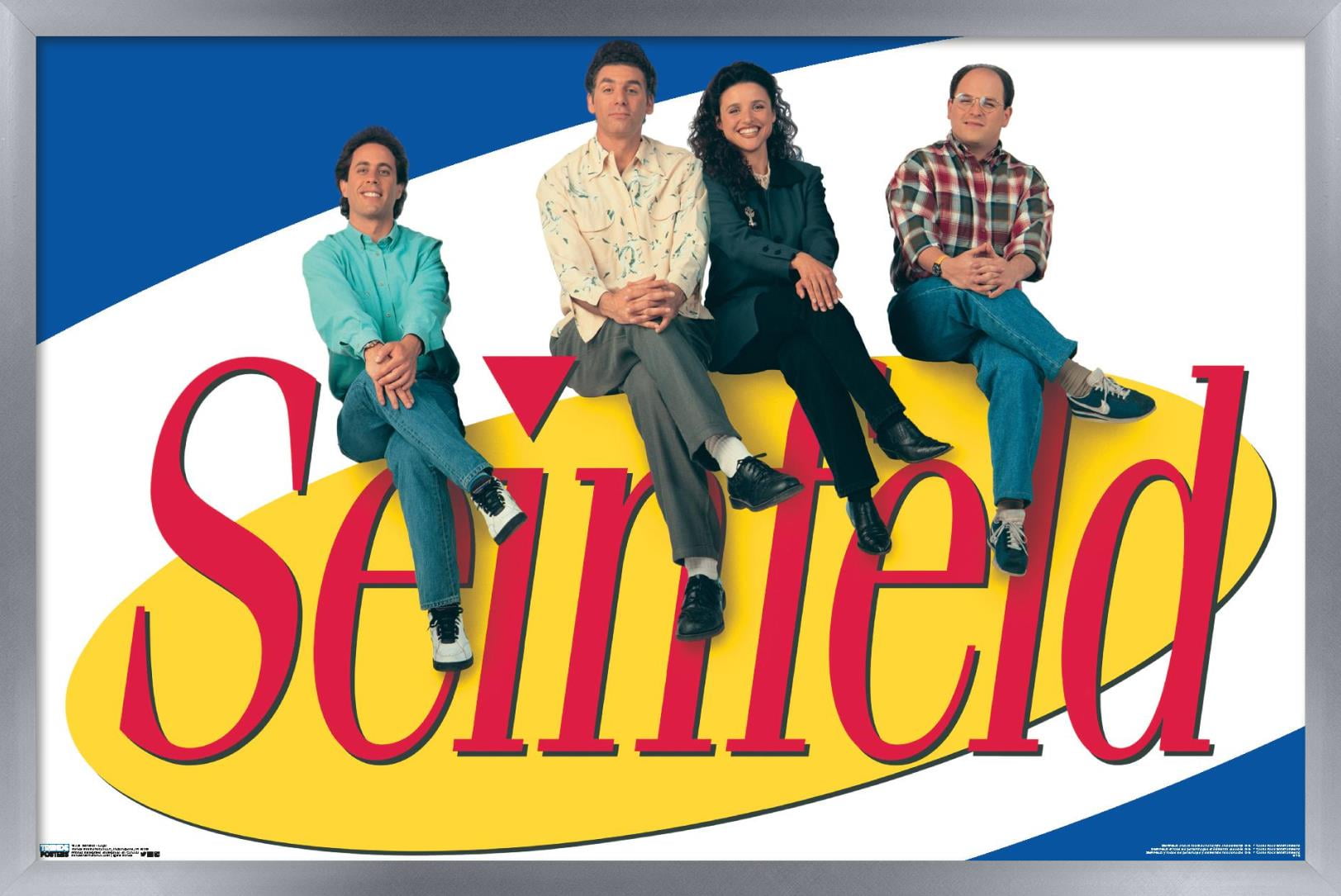 Seinfeld - Logo Wall Poster, 22.375" x 34", Framed - Walmart.com