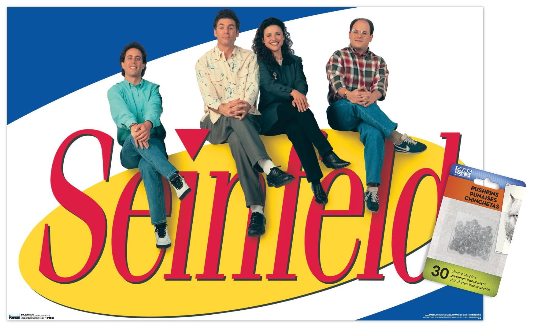 Seinfeld - Logo Wall Poster with Pushpins, 14.725" x 22.375" - Walmart.com