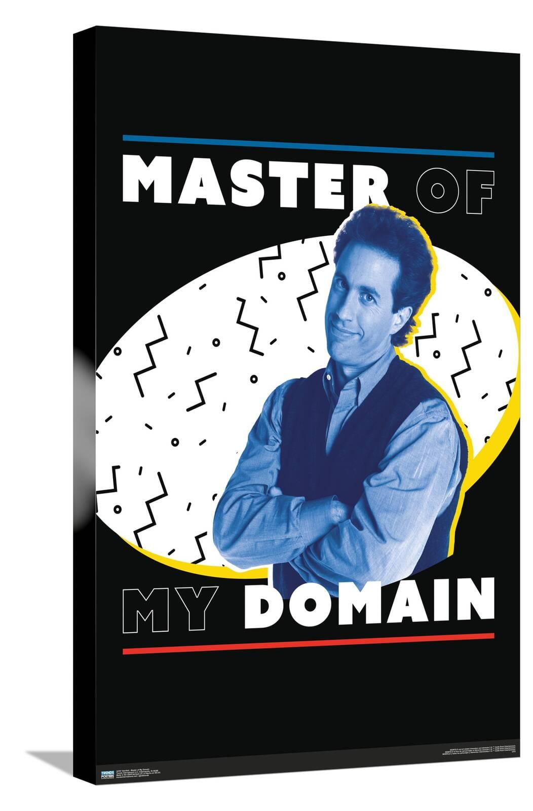 Seinfeld - Master of My Domain Canvas Wall Poster, 14.725" x 22.375 ...