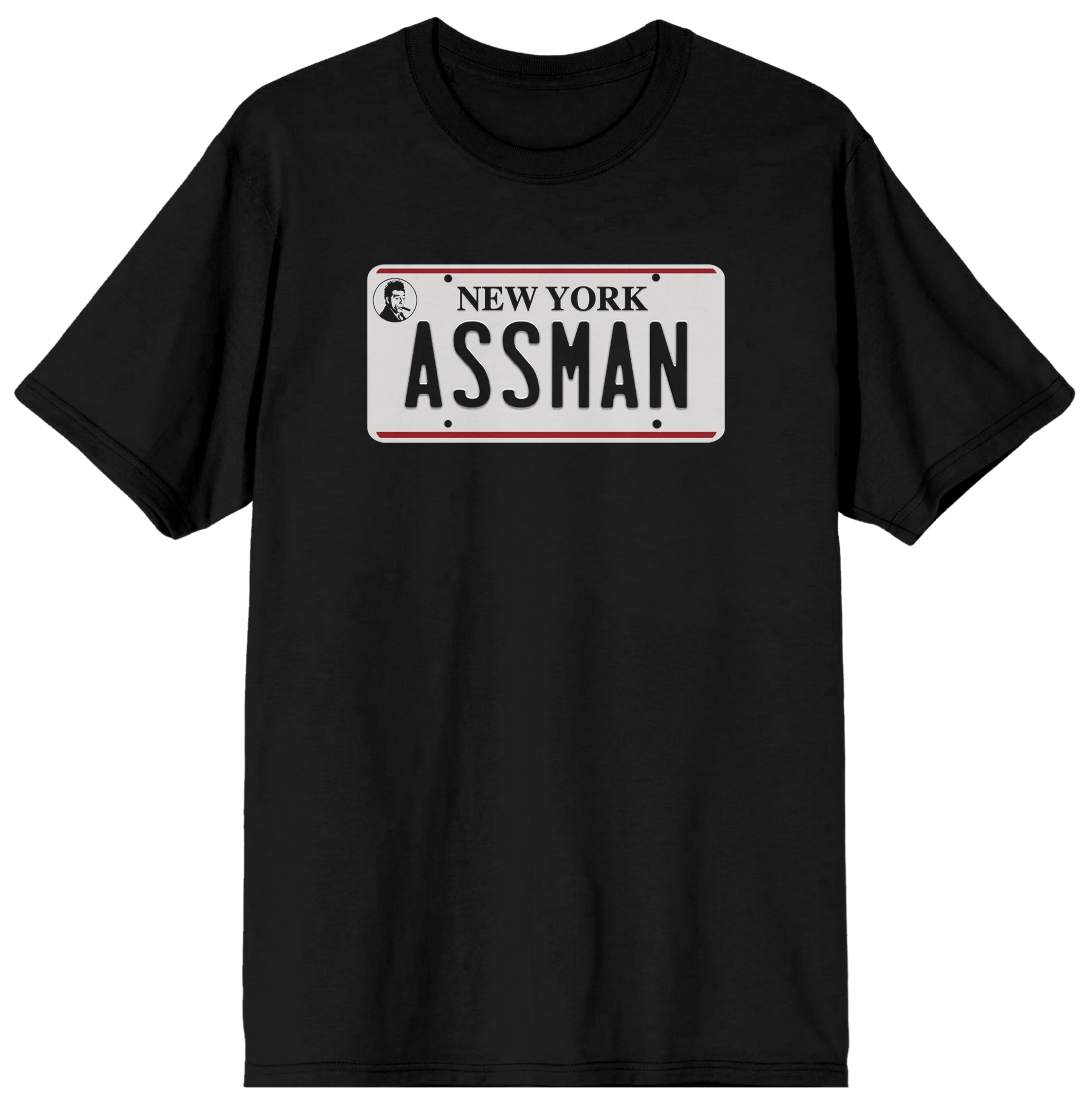 Seinfeld New York Assman Men's Black Tee- XL - Walmart.com