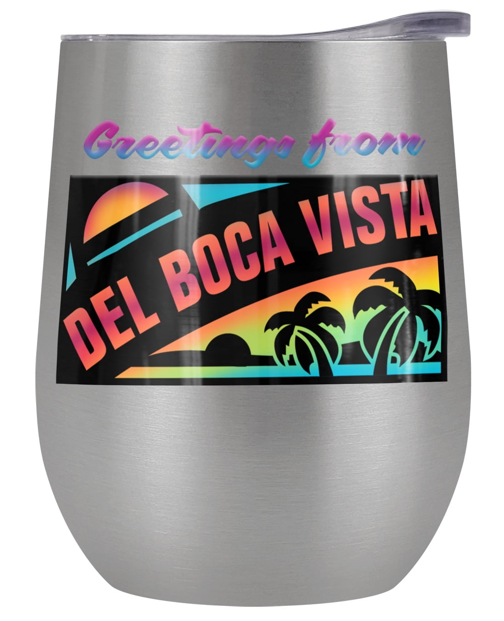 Seinfeld Official Del Boca Vista 12 OZ Silver Stemless Wine Tumbler ...