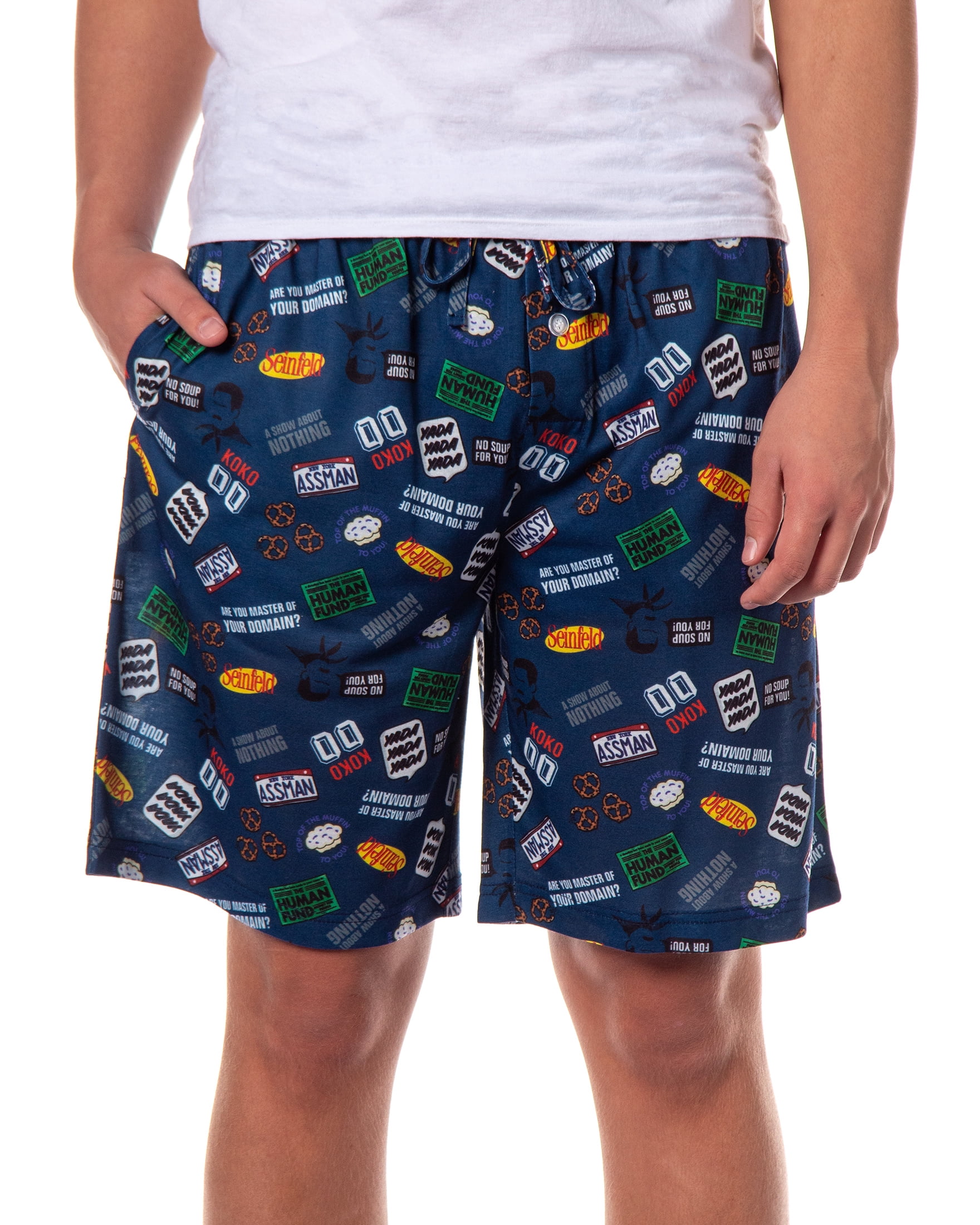 Seinfeld Pajamas Men's TV Series Show Logo Quotes Lounge Sleep Pajama ...