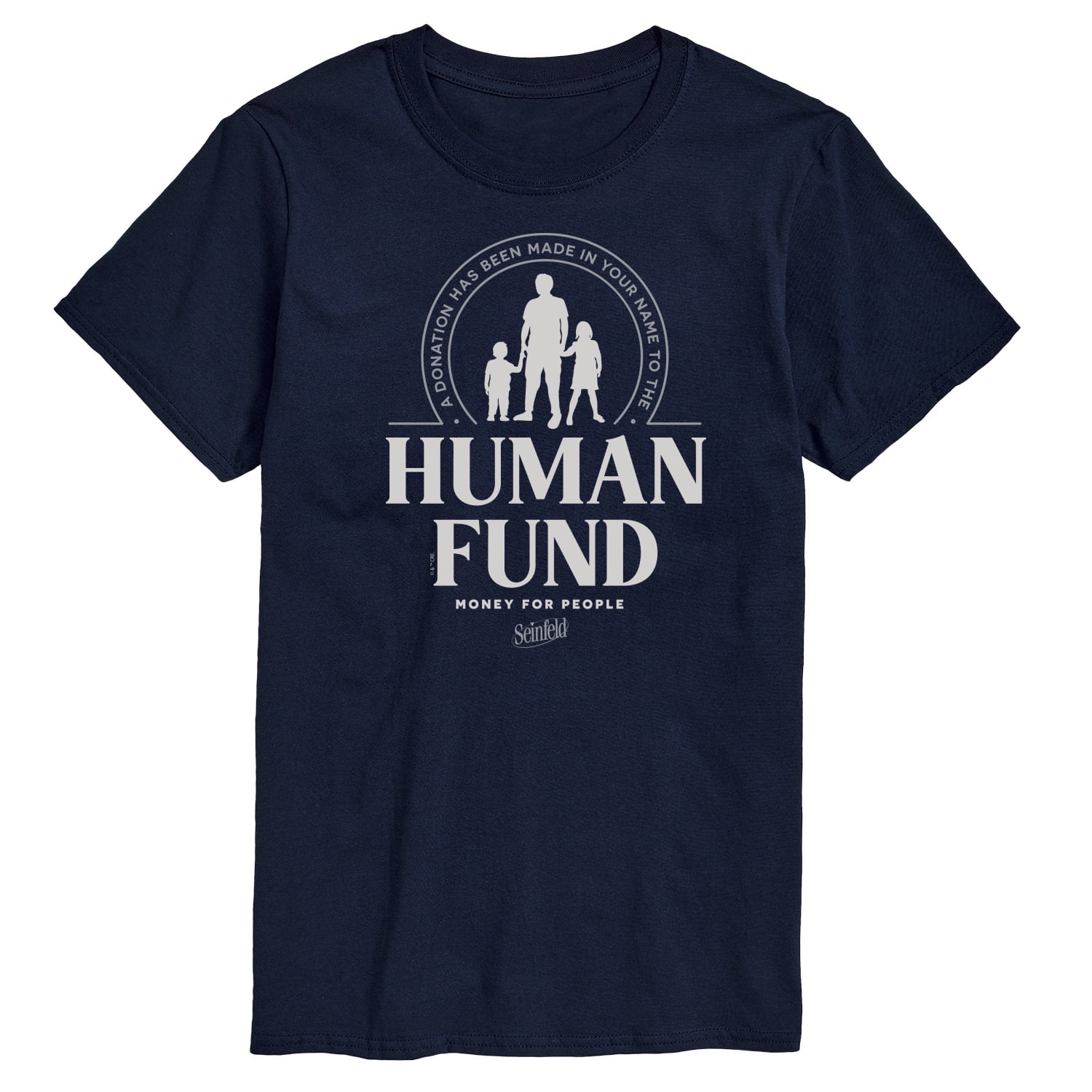 Seinfeld - The Human Fund - Men's Short Sleeve Graphic T-Shirt - Walmart.com