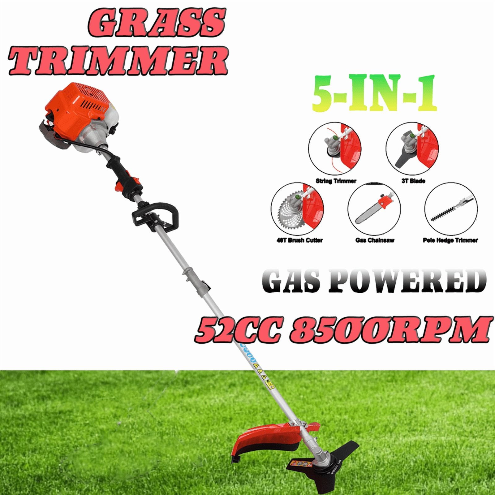 Seipouy 52CC 2-Cycle Gas Weed Wacker, 5 in 1 String Trimmer, 2025 ...