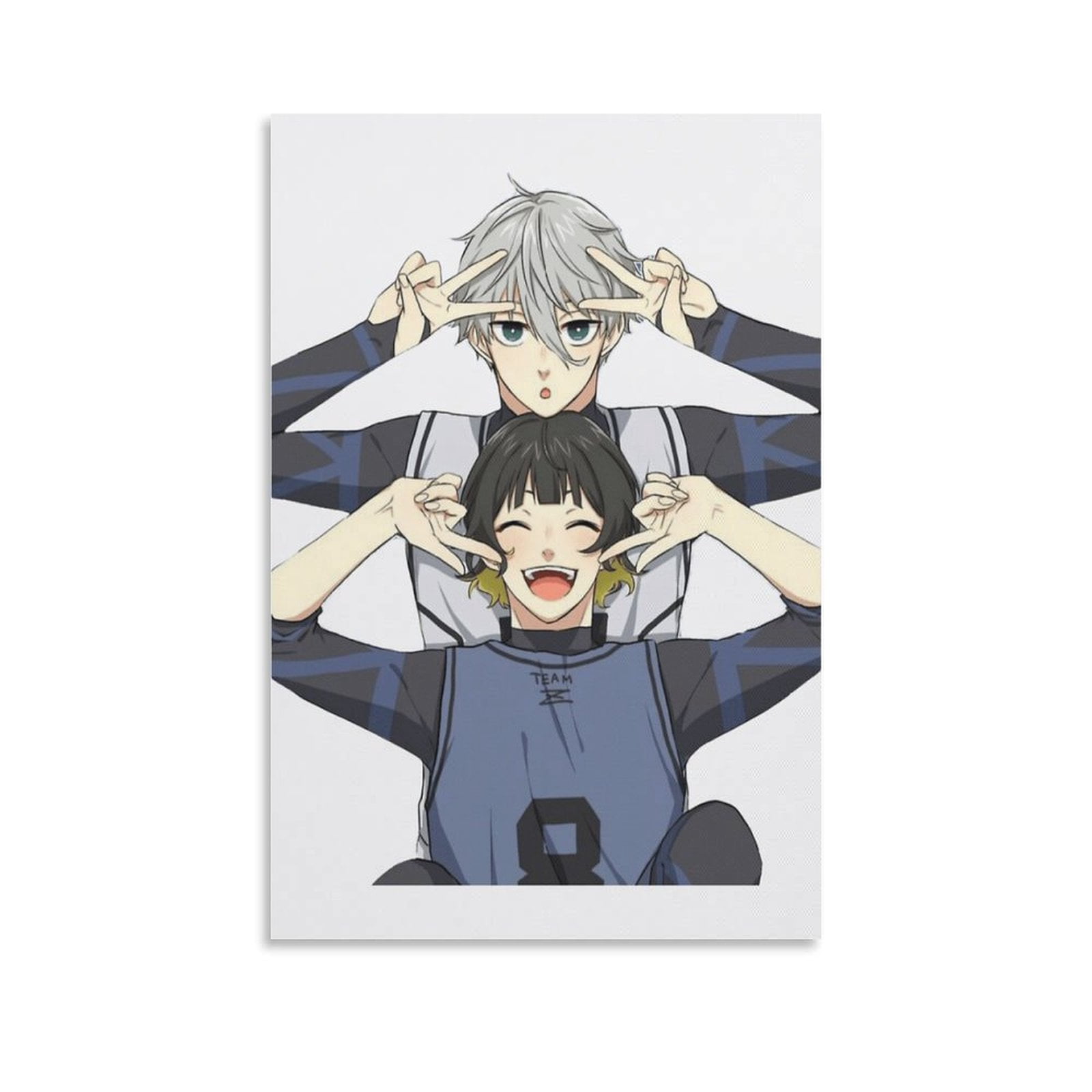 Seishiro Nagi with Bachira Meguru Poster Picture Print Canvas Poster ...