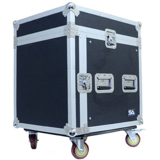 Seismic Audio 10 Space Rack Case with Slant Mixer Top - Walmart.com