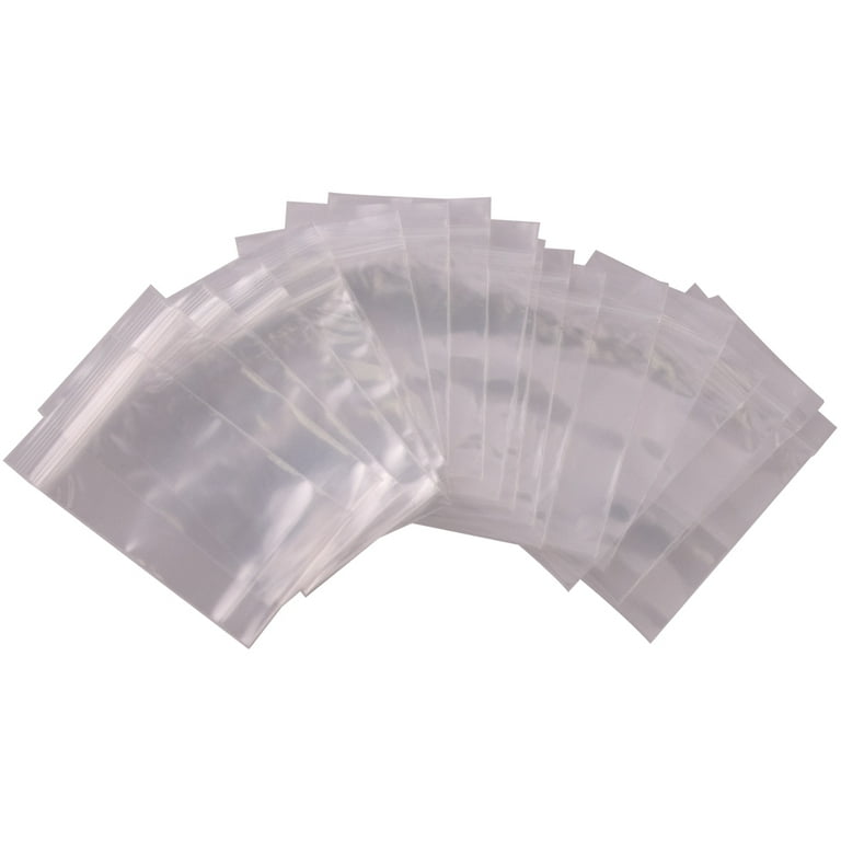 Clear Poly Bags 100 Pack 100 Clear Reclosable Poly Bags 2x3 Inches - 2 ...