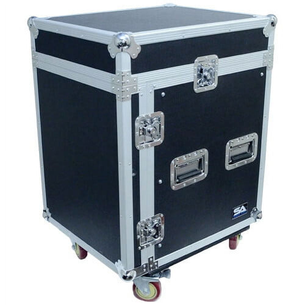 Seismic Audio 12 Space Rack Case with Slant Mixer Top - Walmart.com