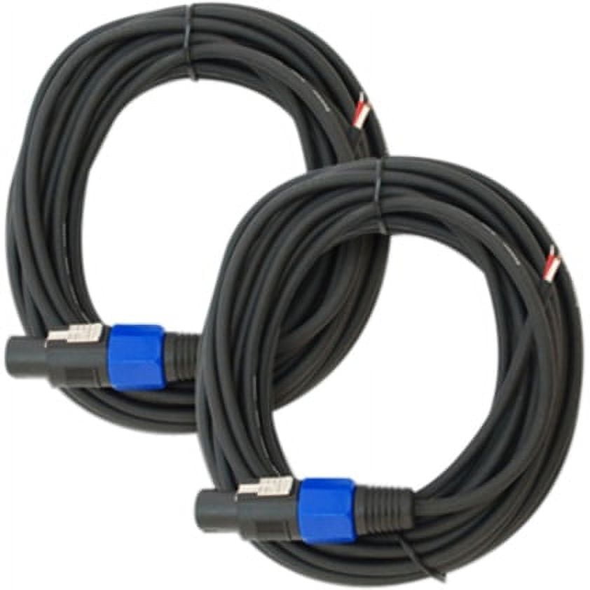 Free Shipping! Seismic Audio 2 35' PA/DJ Raw Speaker Cable to Speakon ...