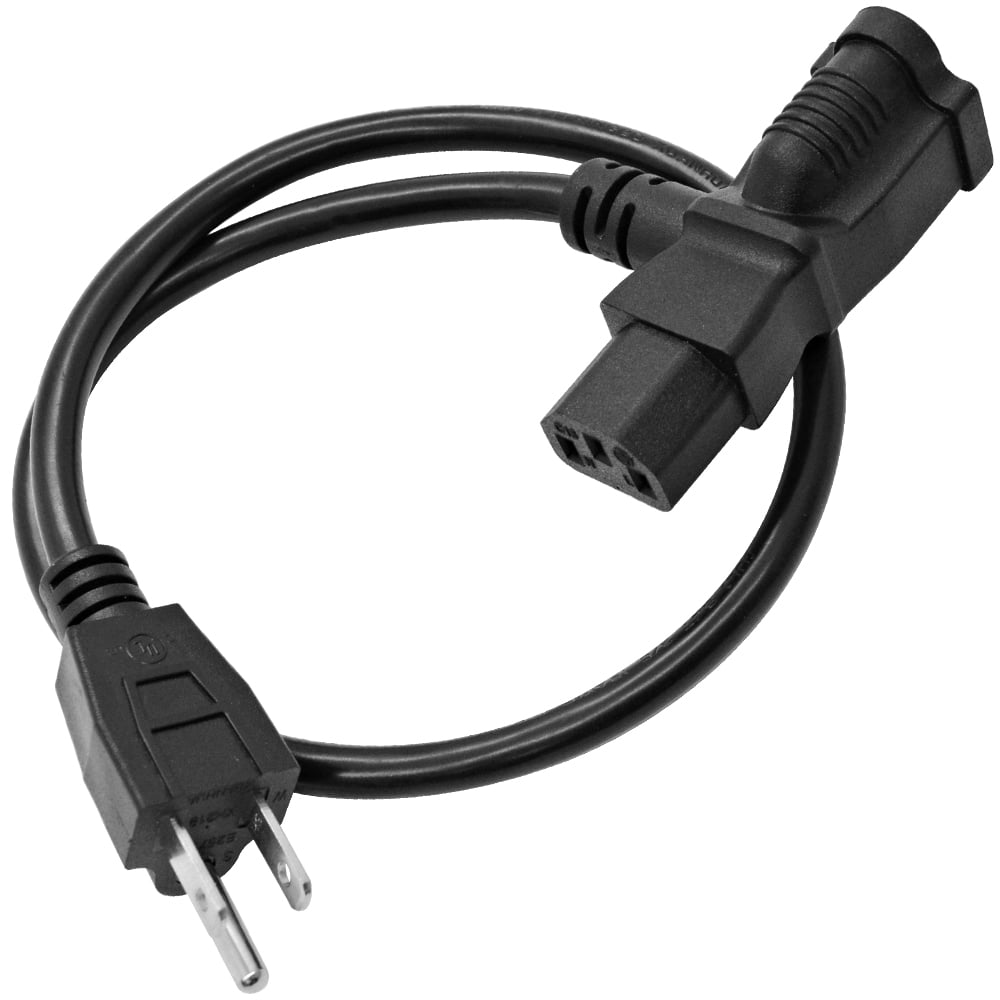 Seismic Audio 2 Foot IEC C13 to NEMA-5-15P Piggyback Pro Audio Power ...