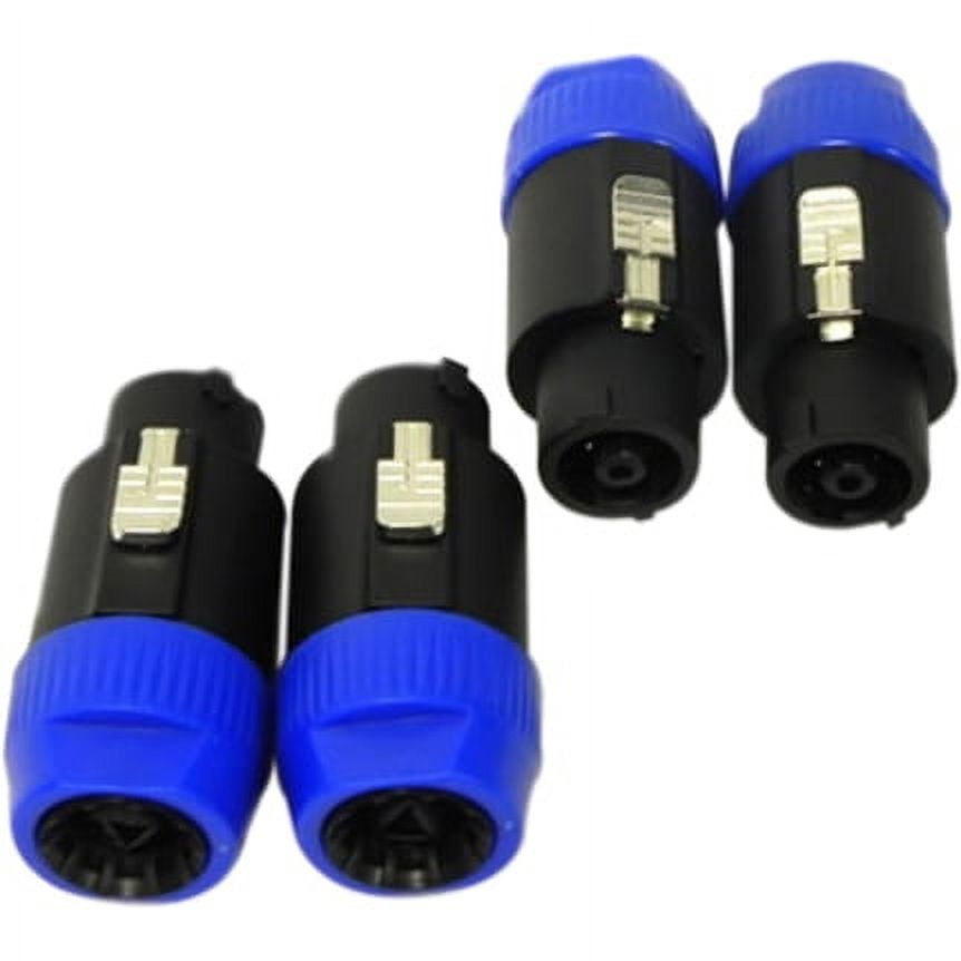 Seismic Audio 4 Speakon Connector 8 Pole Plug w/ Lock Speaker Cable ...