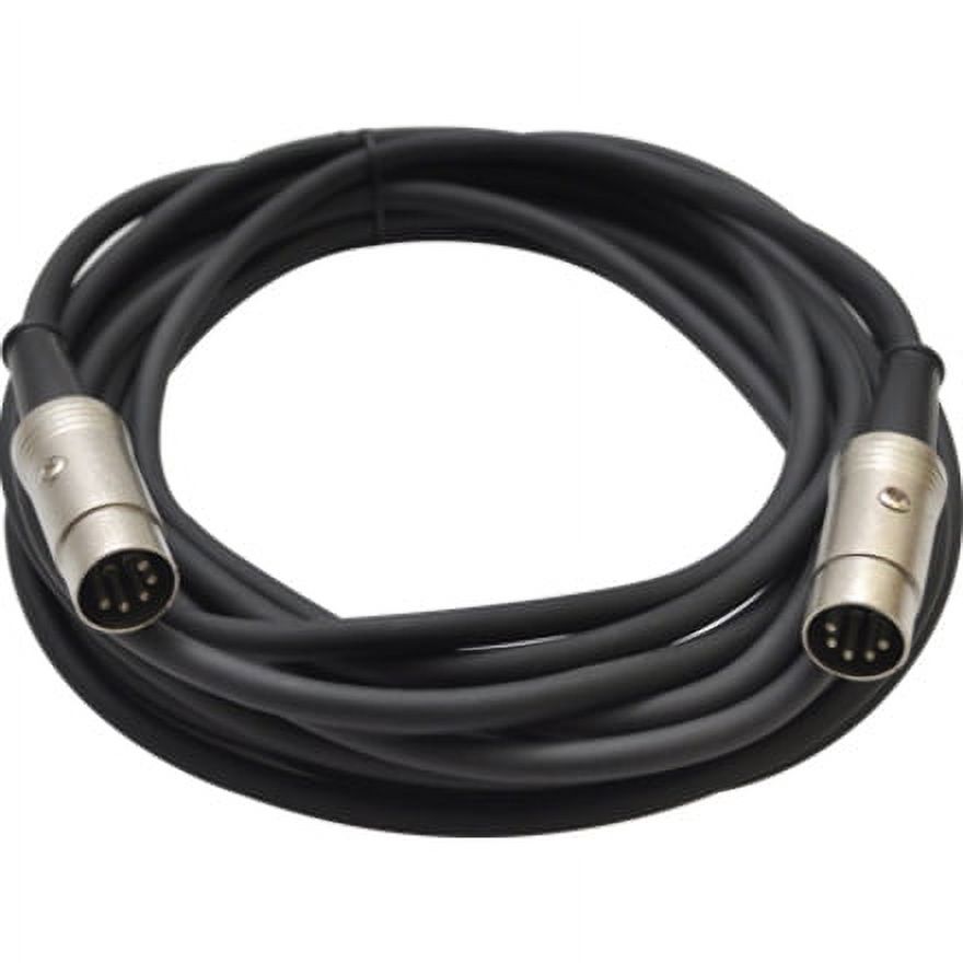 Seismic Audio - 5 Pin MIDI Cable 20 Feet - Metal Headshell Black ...